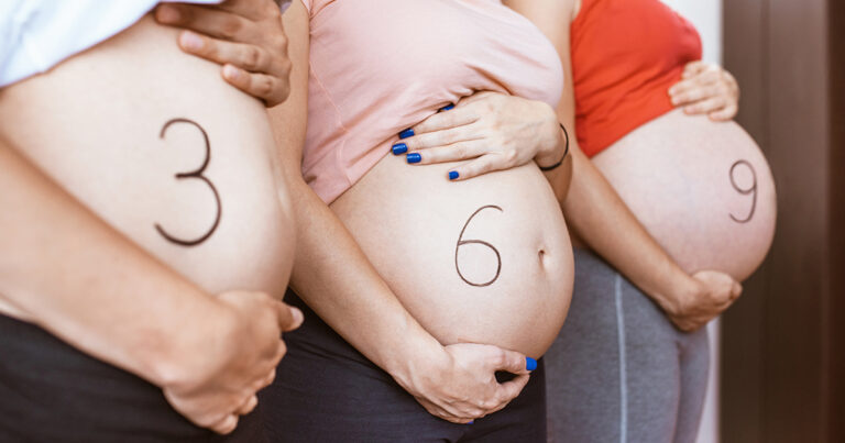 ¿Cómo se ve una panza de 3 meses de embarazo?